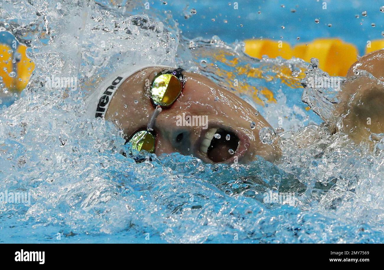Russia's Veronika Popova competes in a heat of the women's 200-meter ...