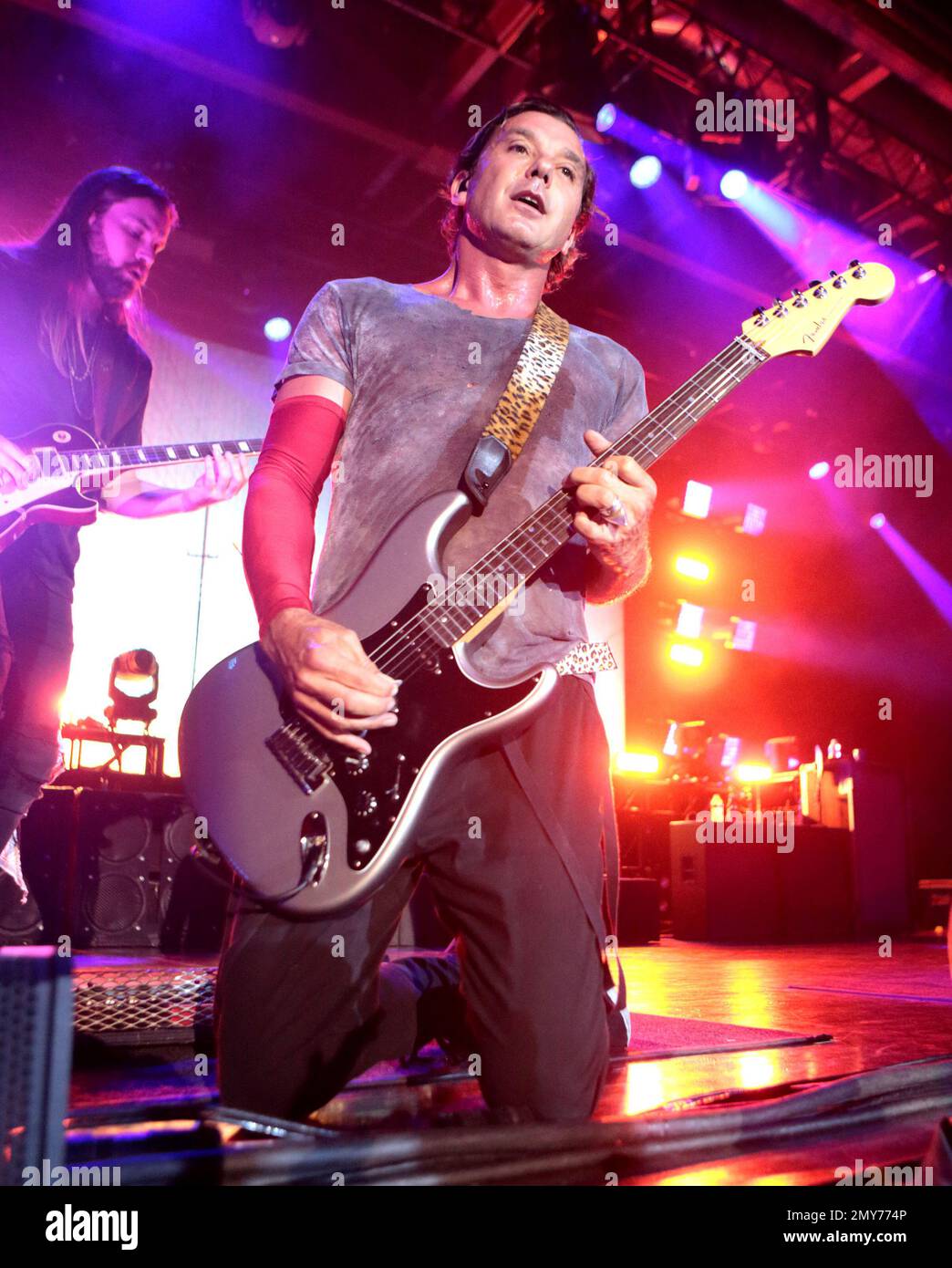 Chris Traynor, left, and Gavin Rossdale of the band Bush perform in ...