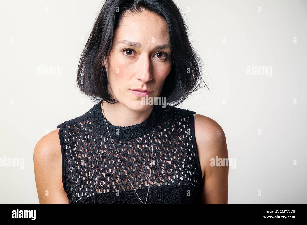 Sian Clifford, a cast member in the Amazon series "Fleabag," poses for ...
