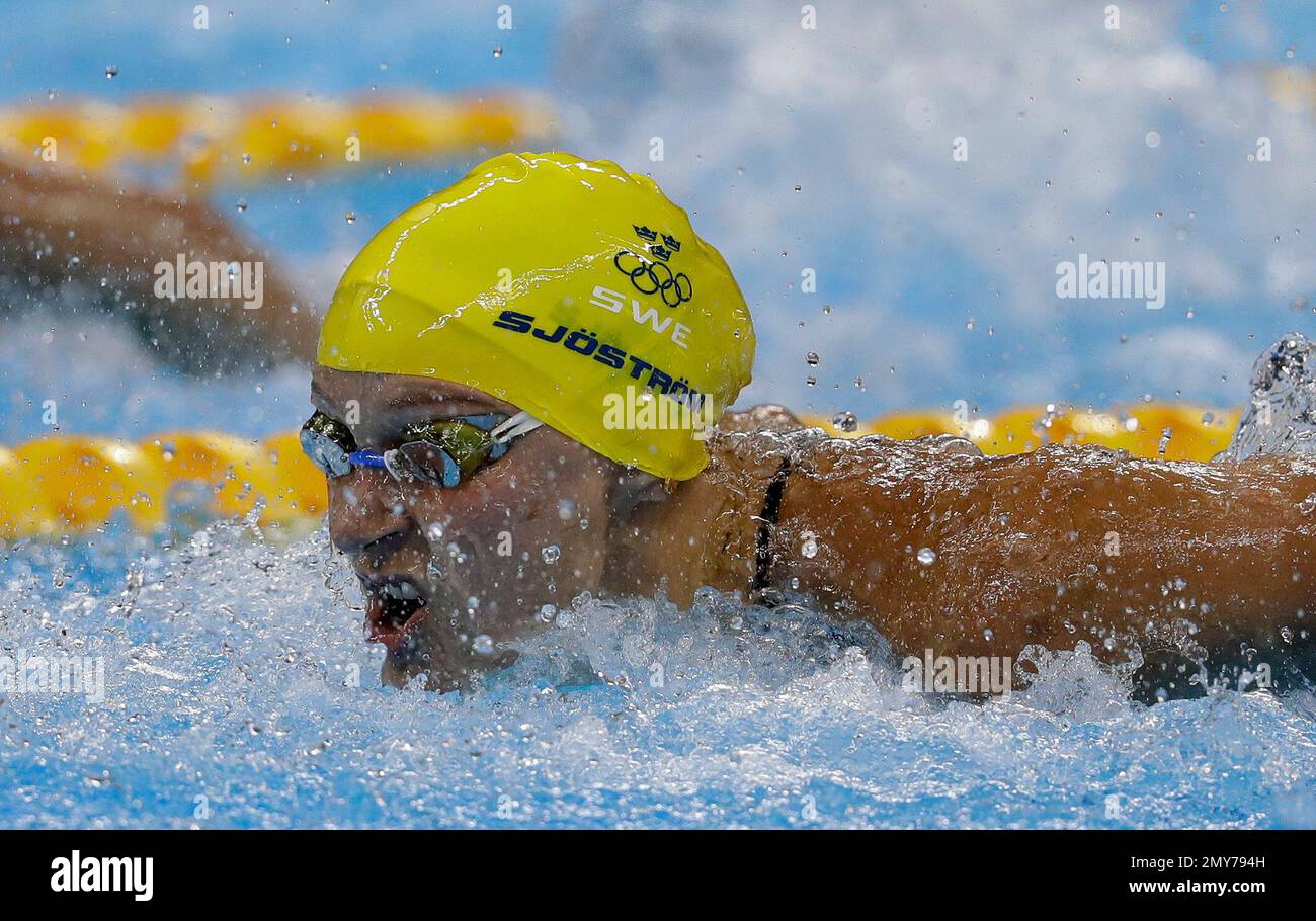 Sweden's gold medal winner Sarah Sjostrom competes in the women's 100 ...