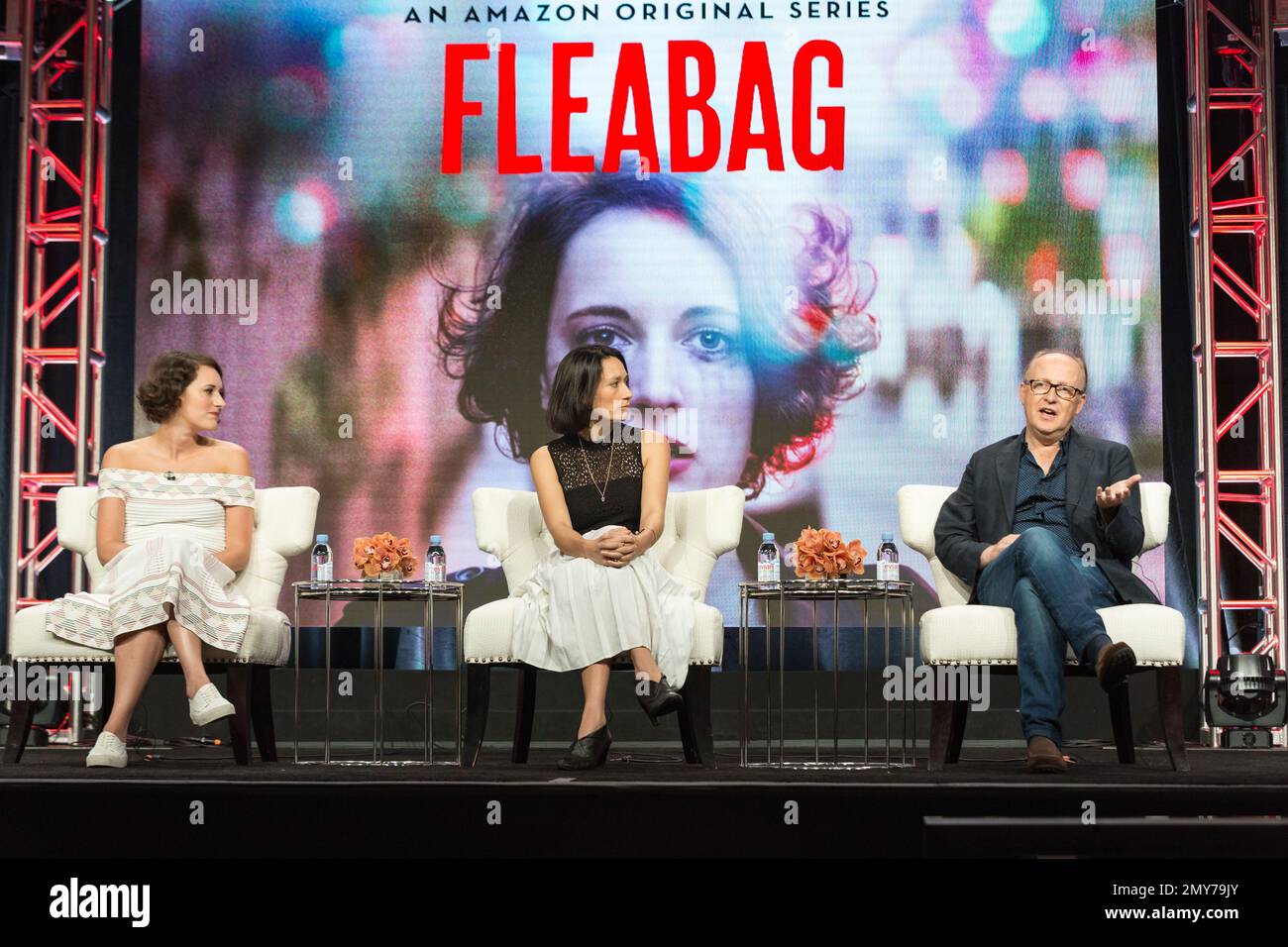 Phoebe Waller-Bridge, from left, Sian Clifford, and Harry Bradbeer ...