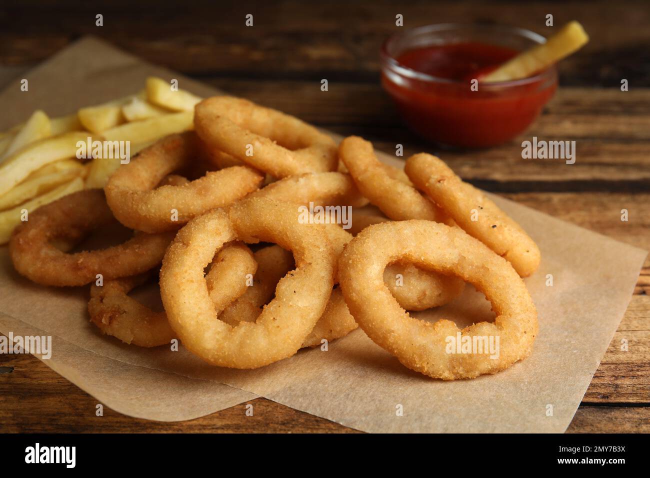 Onion rings fries hi-res stock photography and images - Alamy