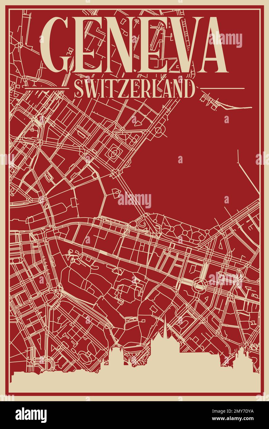 Geneva building Stock Vector Images - Alamy