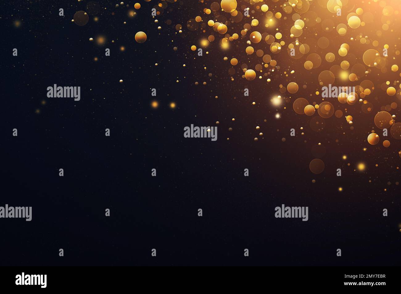 Golden bokeh lights Stock Photo - Alamy