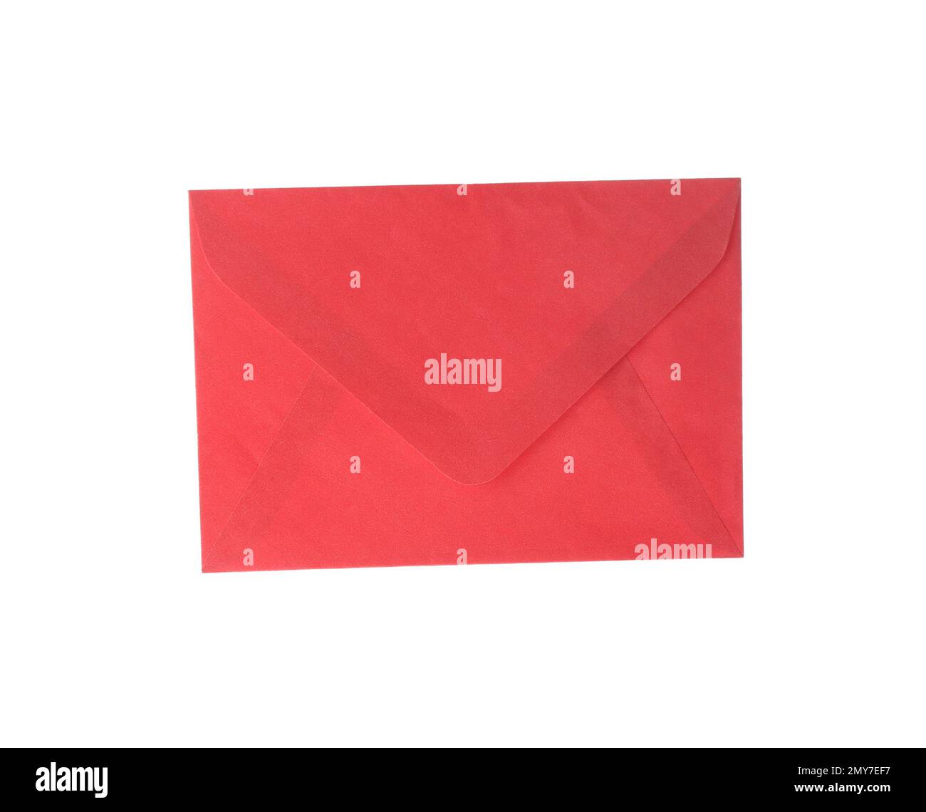 Red paper envelope isolated on white. Mail service Stock Photo - Alamy