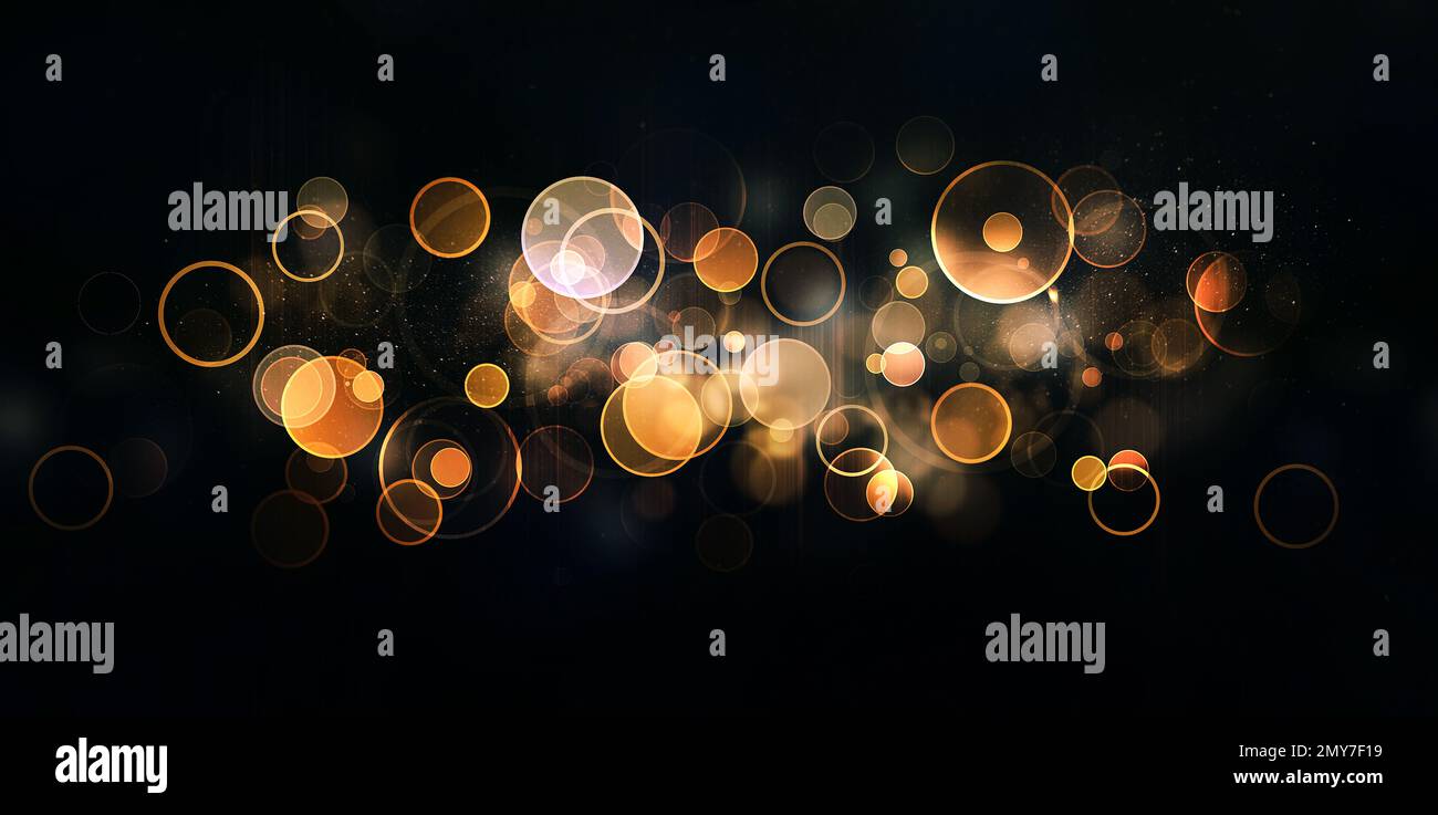 Golden bokeh lights Stock Photo - Alamy