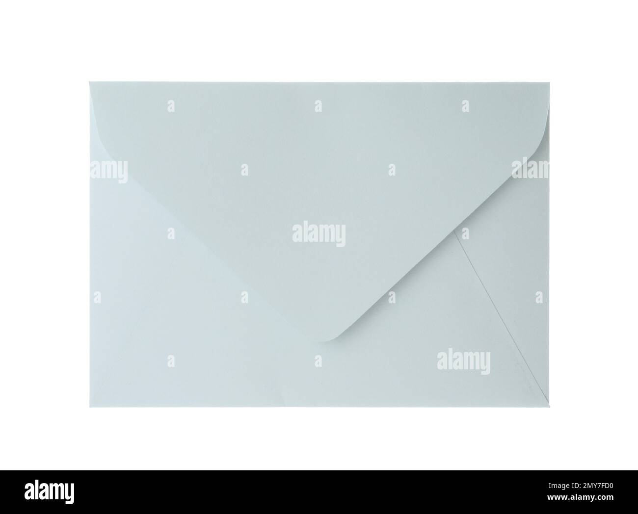 Light grey paper envelope isolated on white. Mail service Stock Photo ...