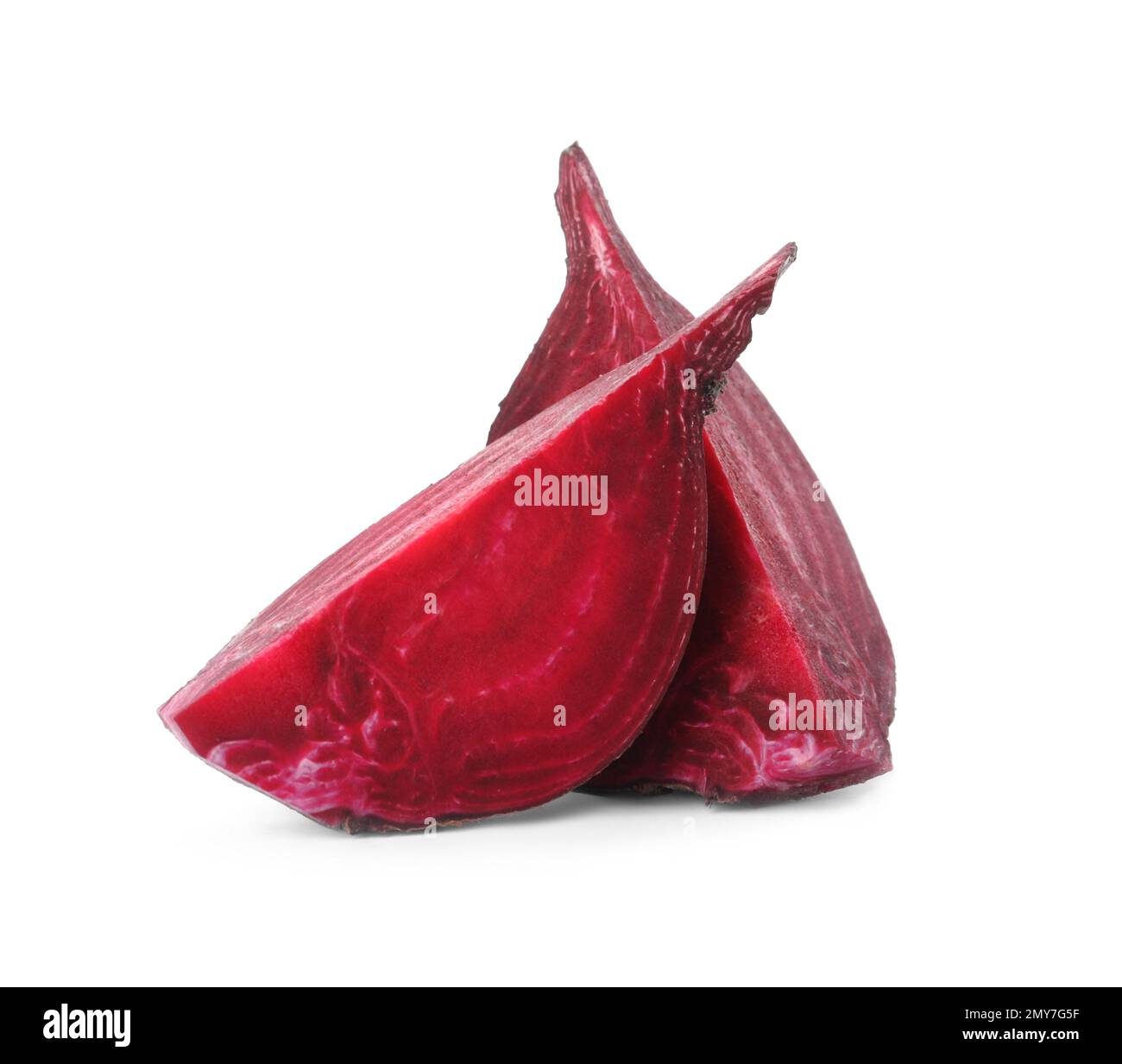 Cut fresh red beet on white background Stock Photo - Alamy