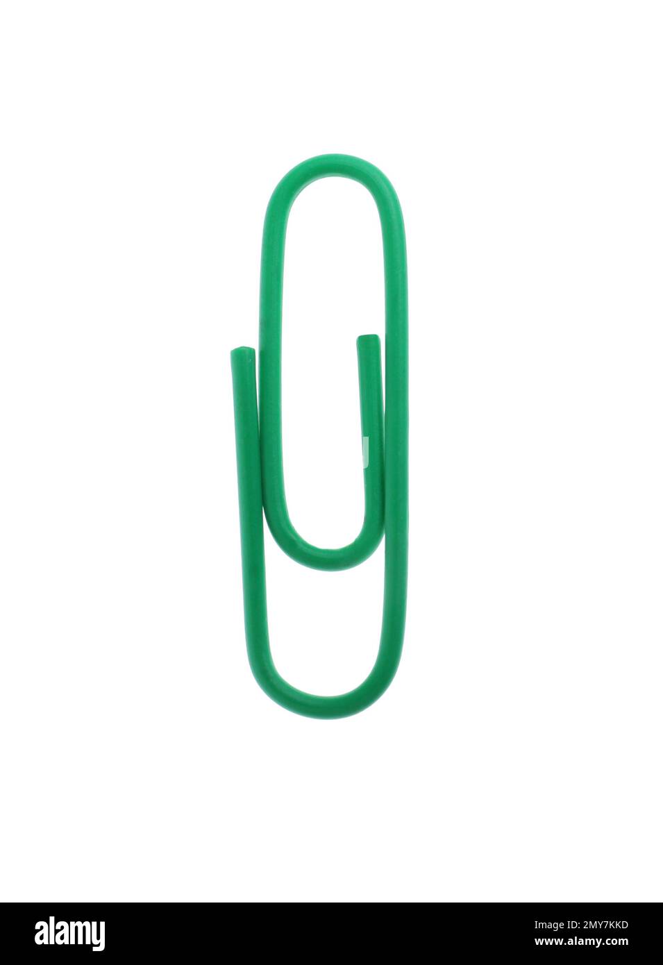 Colorful paper clip isolated on white. School stationery Stock Photo ...