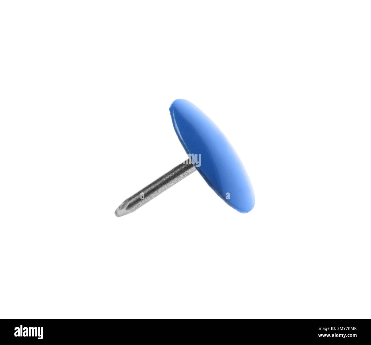 Colorful drawing pin isolated on white. School stationery Stock Photo ...
