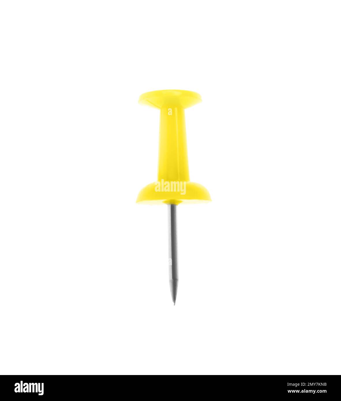 Colorful drawing pin isolated on white. School stationery Stock Photo ...