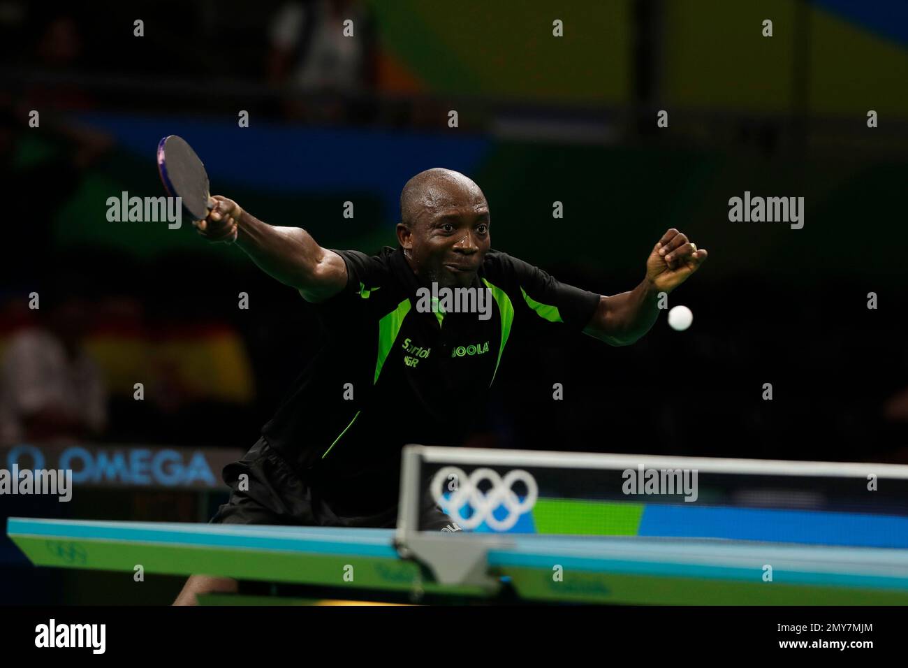 Nigeria's Segun Toriola competes against Dmitrij Procopcov of Czech ...