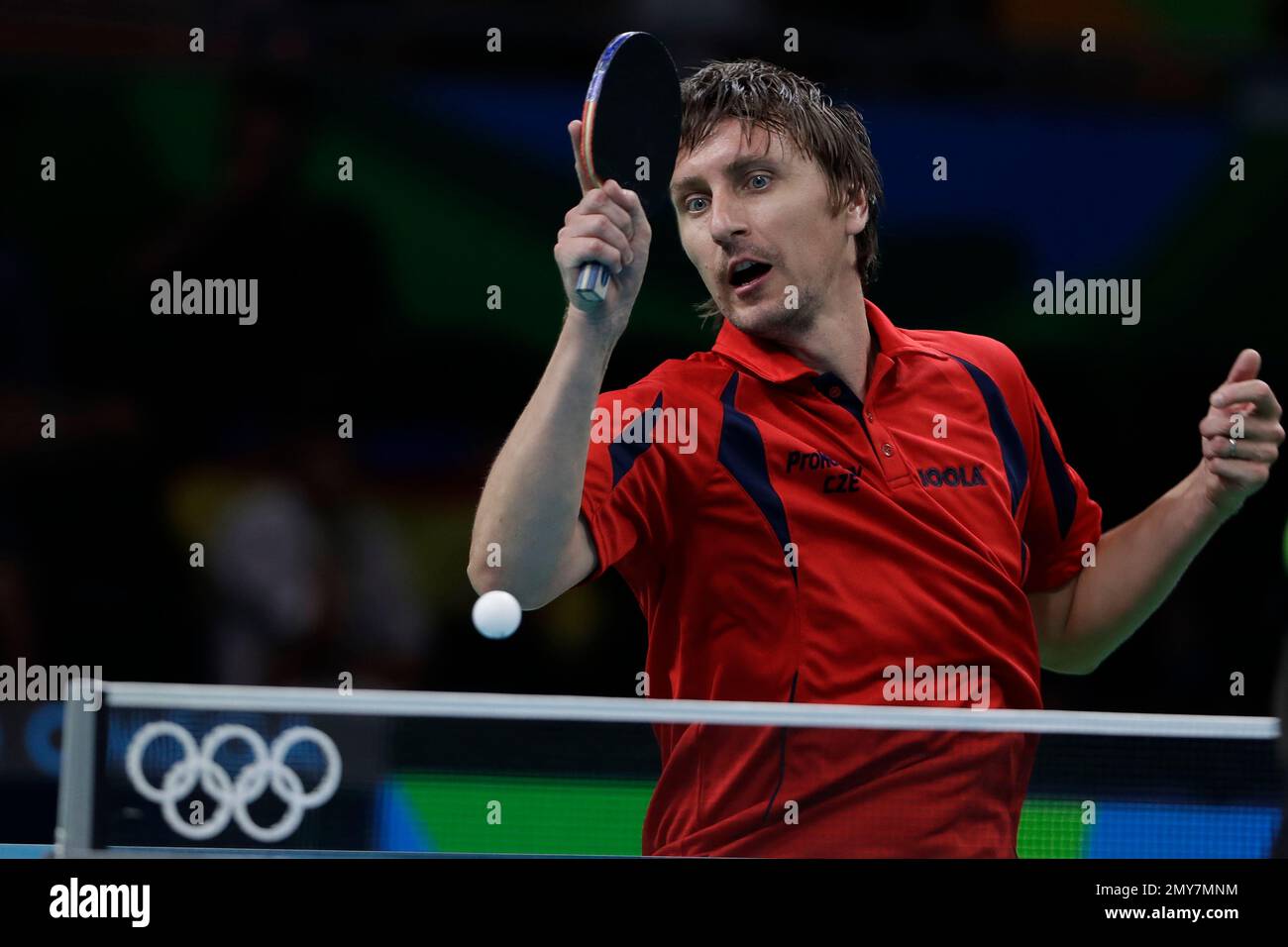 Nigeria's Segun Toriola competes against Dmitrij Procopcov of Czech ...