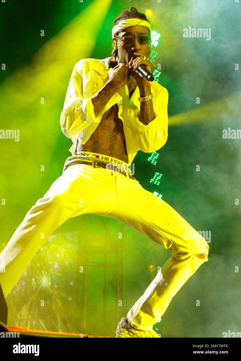Wiz Khalifa performs in concert during his “The High Road Tour” at the ...