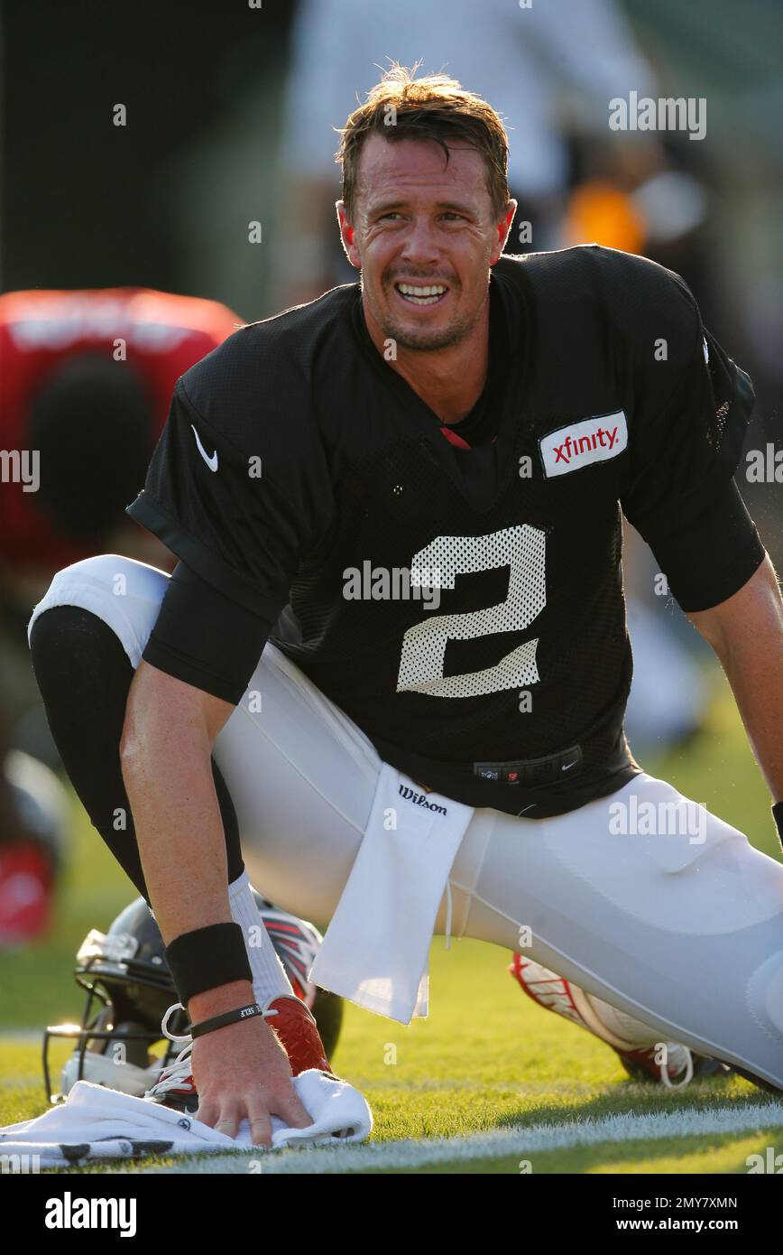 Atlanta Falcons quarterback Matt Ryan (2) stretches during their annual ...