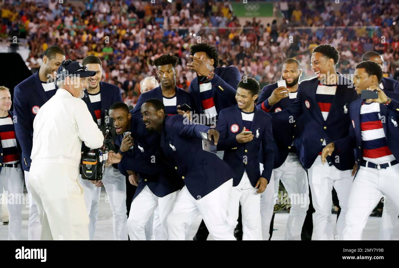 Team United States arrives during the opening ceremony for the 2016 ...