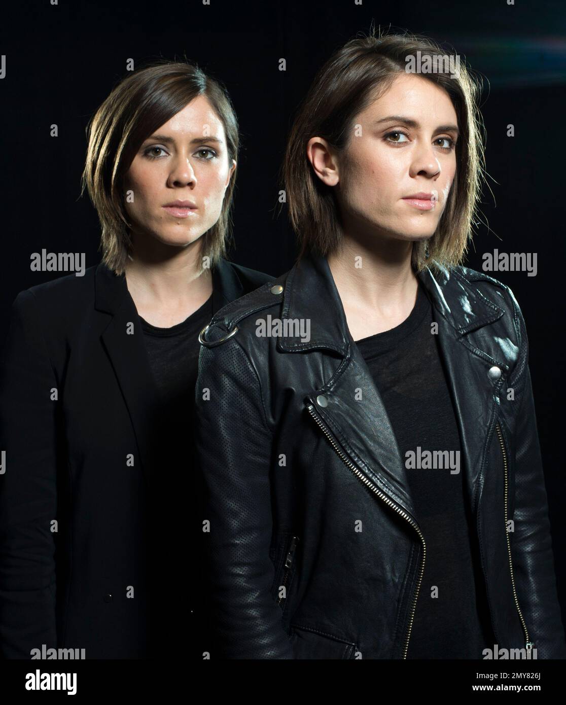 In this May 12, 2016 photo, Sara Quin, left, and Tegan Quin, of the ...