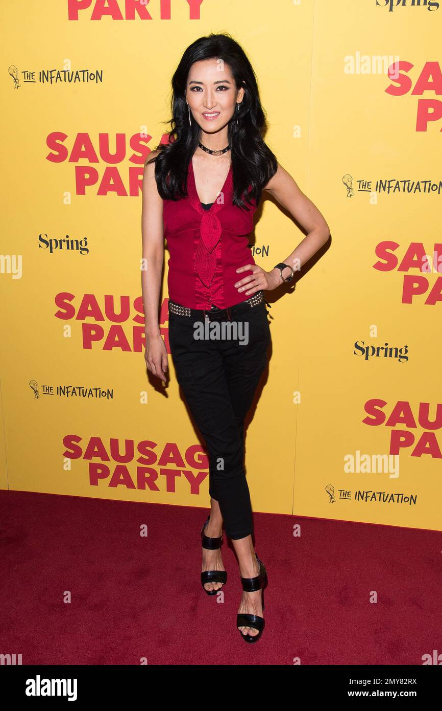 Kelly Choi attends a screening of the animated film "Sausage Party" at ...