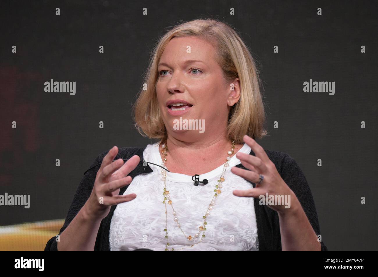 Creator Sarah Dunn participates in the "American Housewife" panel ...