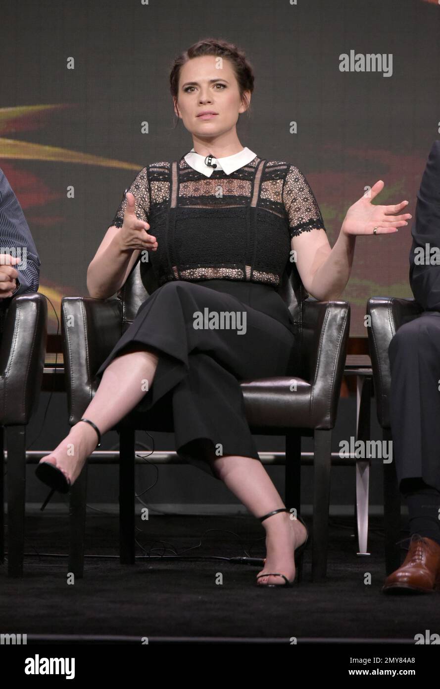 Hayley Atwell participates in the "Conviction" panel during the Disney ...