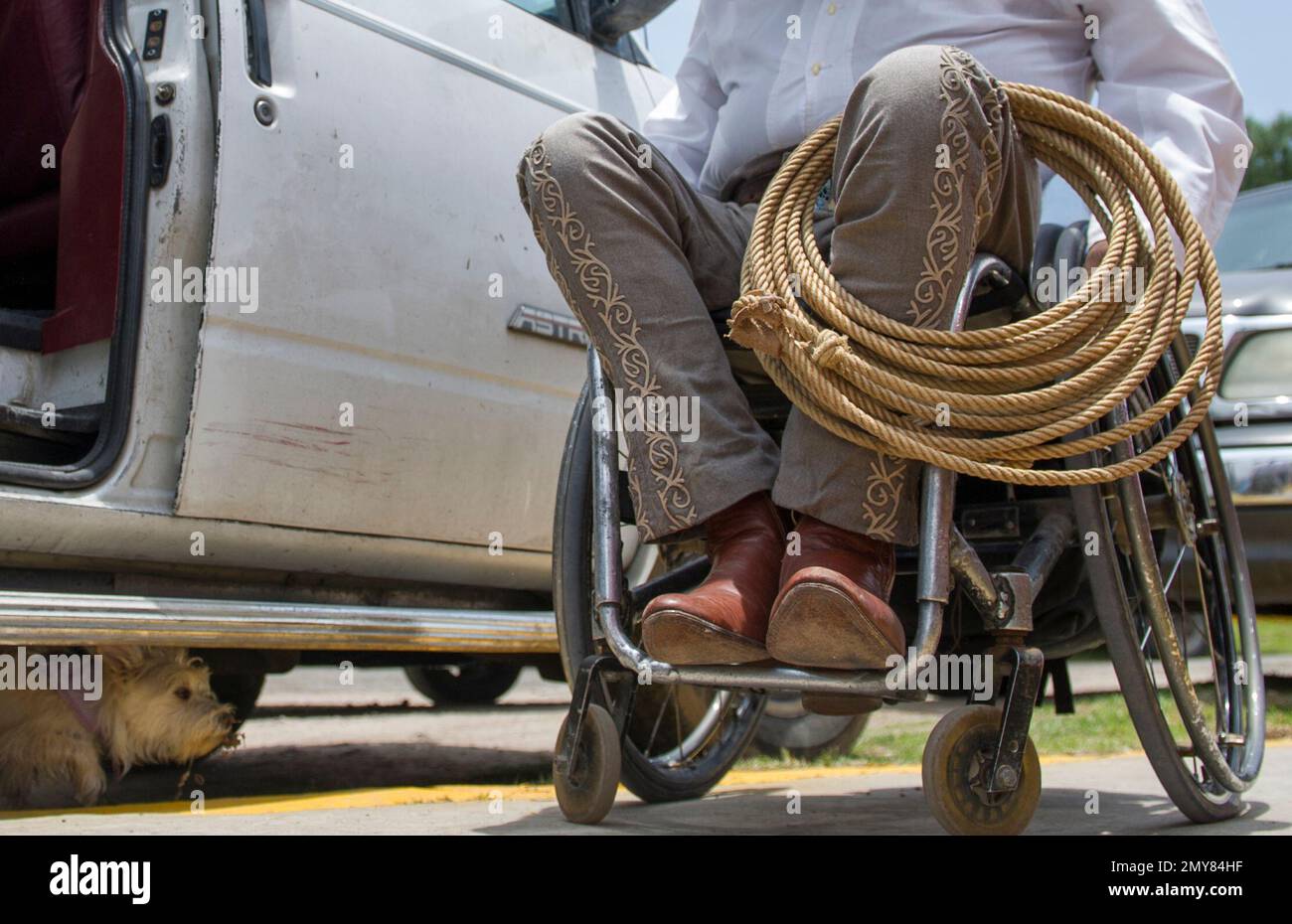 In this July 10, 2016 photo, charro or Mexican cowboy Salvador Espinoza ...