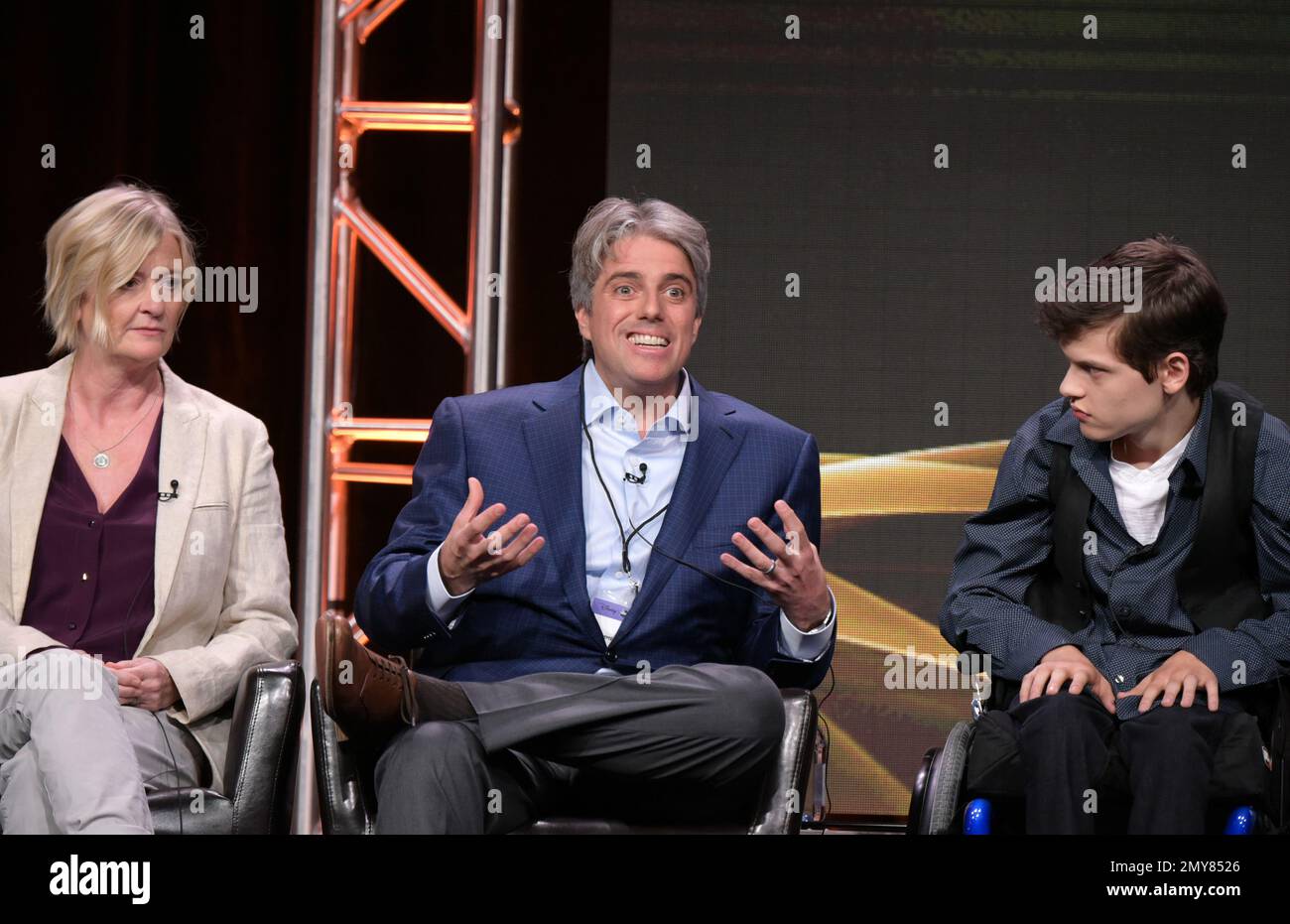 Director Christine Gernon, from left, writer/producer Scott Silveri and ...