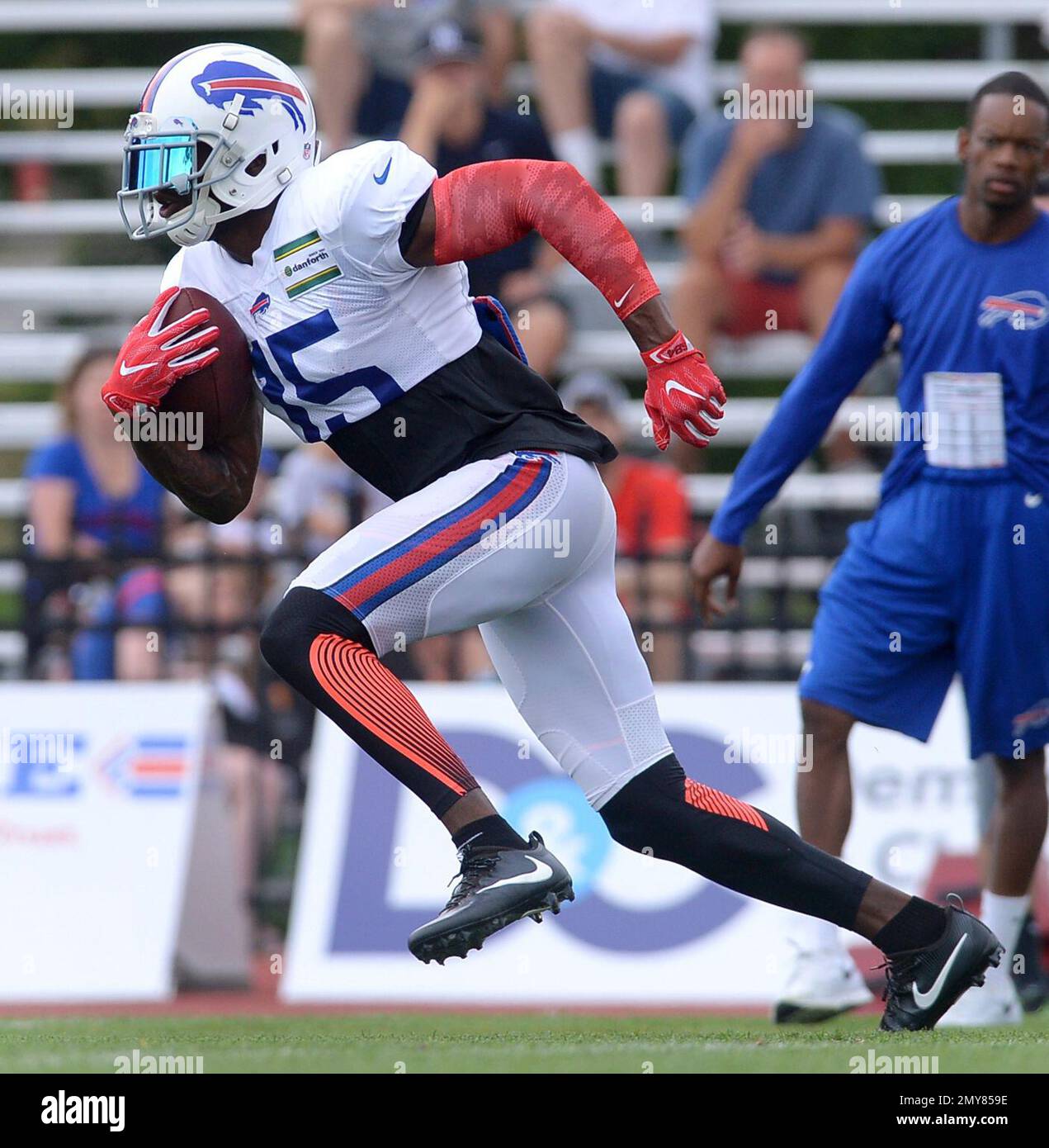 Buffalo Bills wide receiver Greg Little (15) participates in drills ...