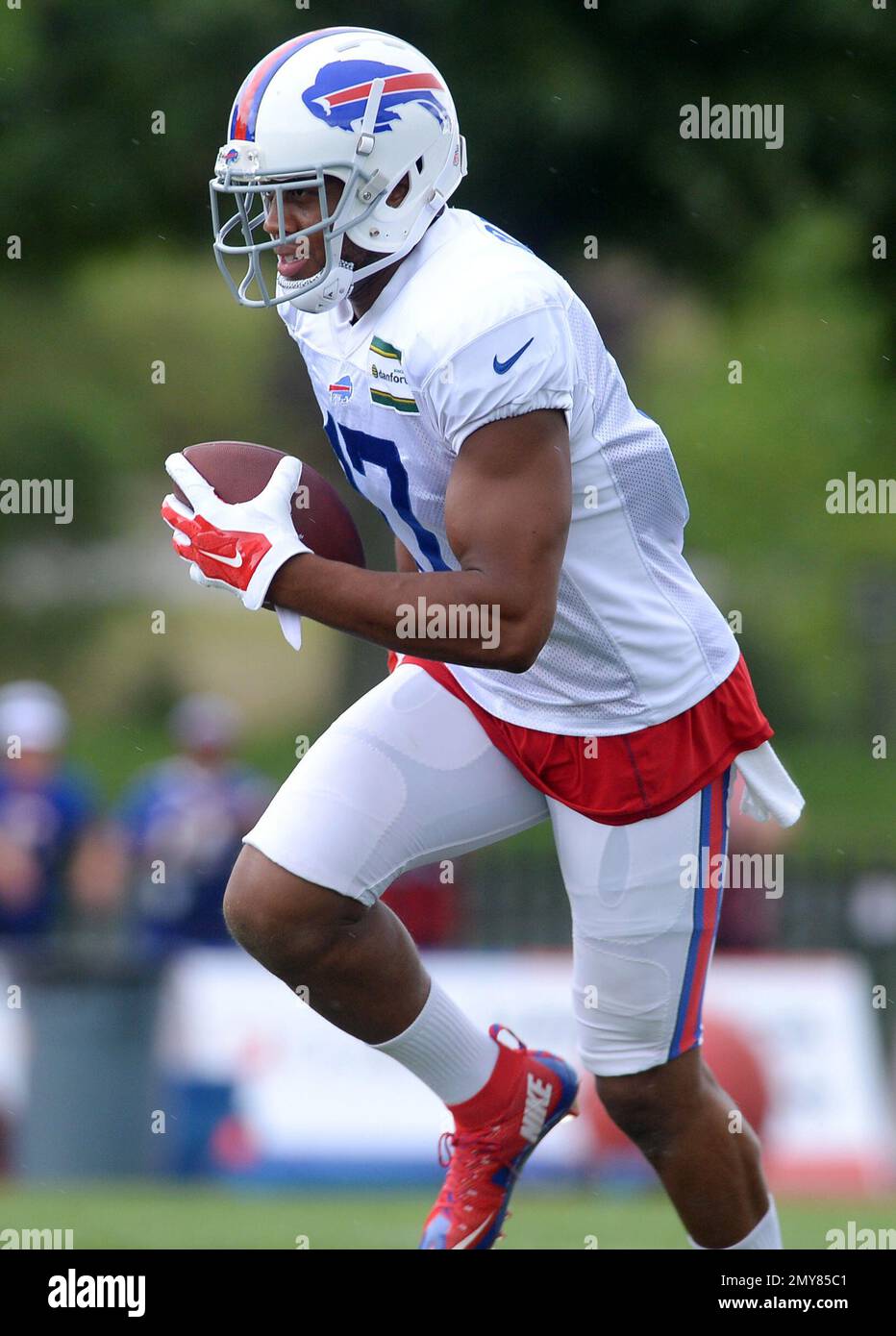 Buffalo Bills wide receiver Jarrett Boykin (17) participates in drills ...