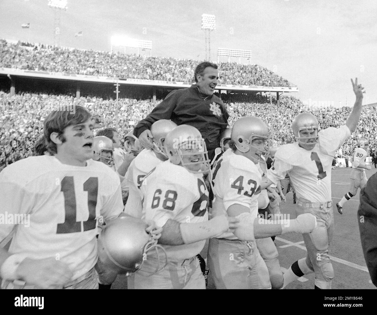 Rudy Ruettiger Carried Off The Field
