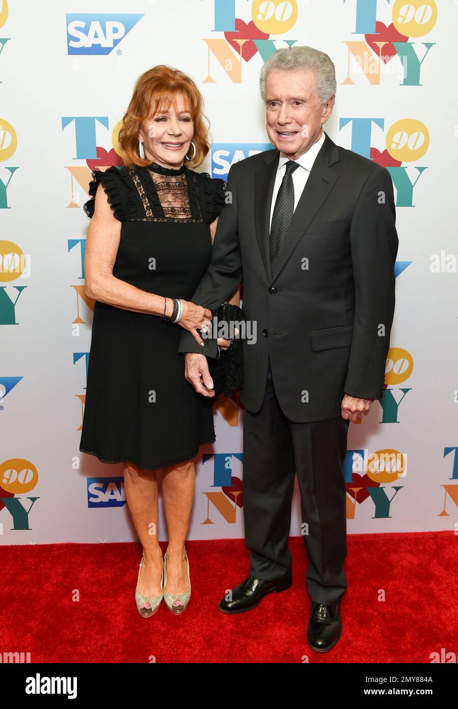 Regis Philbin and Joy Philbin attend Tony Bennett's 90th birthday ...