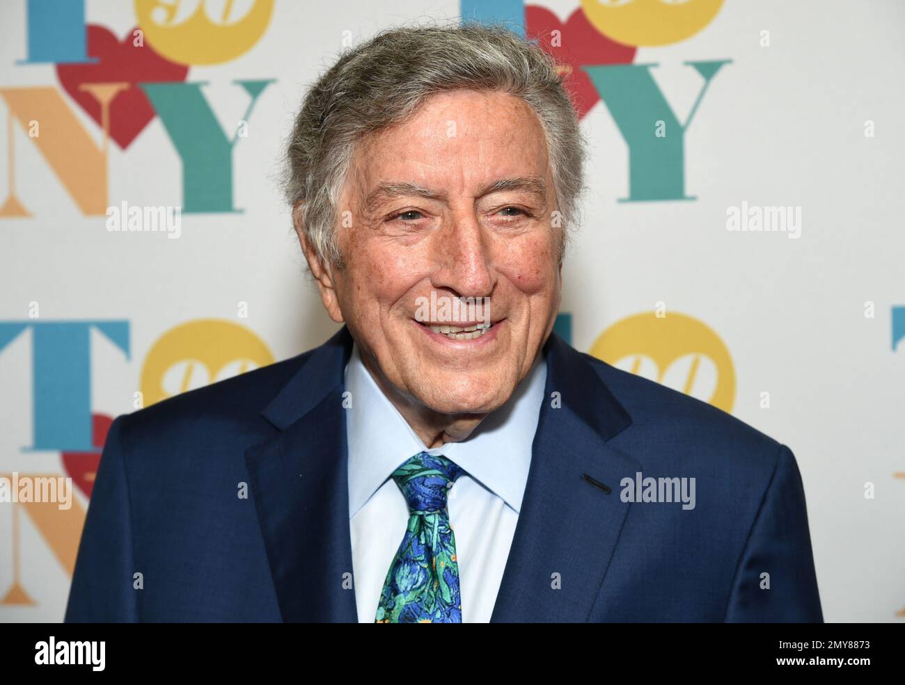 Singer Tony Bennett arrives for his 90th birthday celebration at the ...