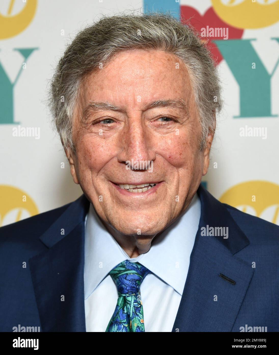 Singer Tony Bennett arrives for his 90th birthday celebration at the ...