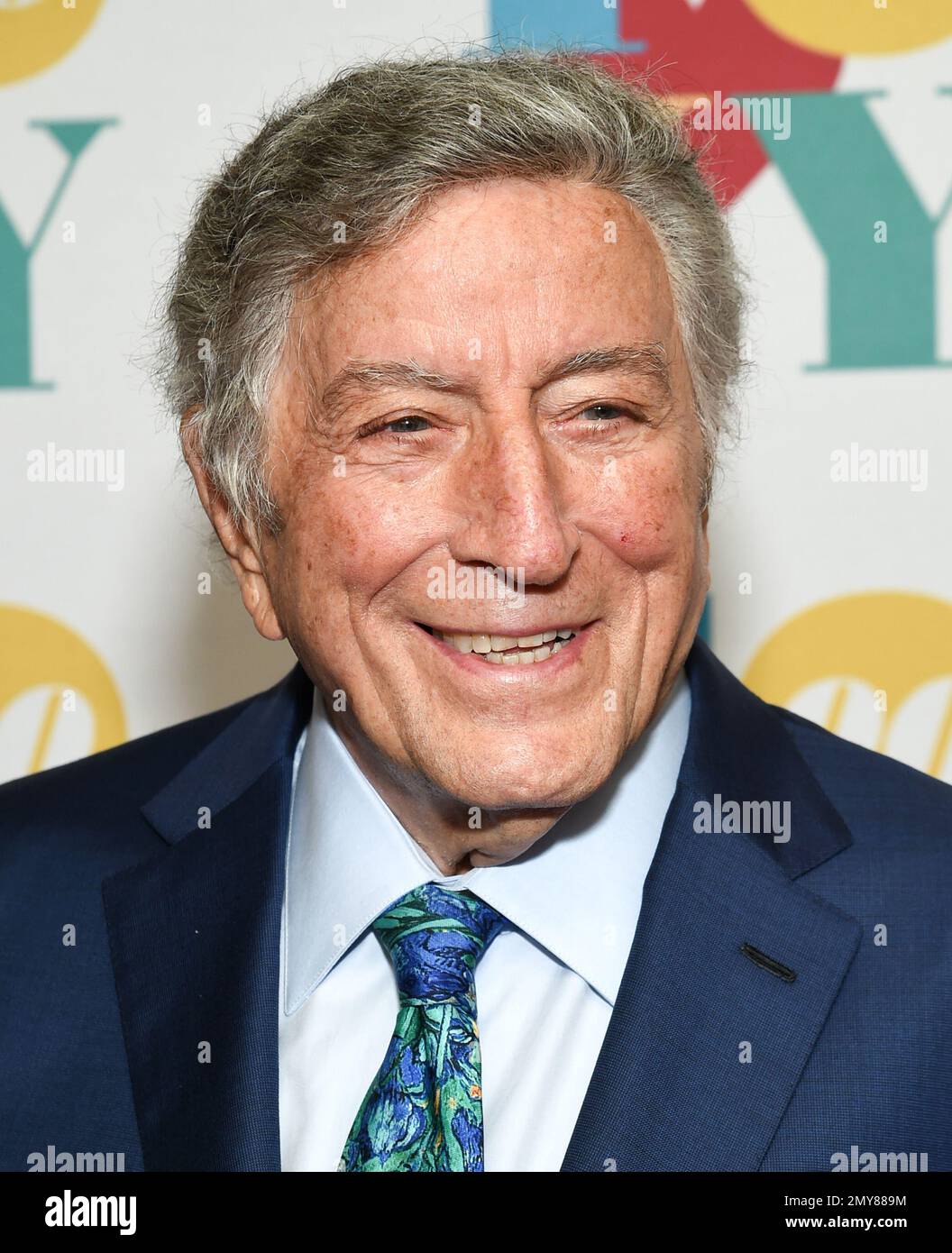 Singer Tony Bennett arrives for his 90th birthday celebration at the ...