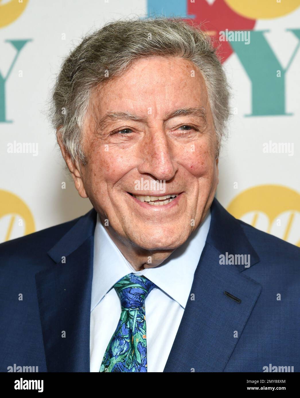 Singer Tony Bennett arrives for his 90th birthday celebration at the ...