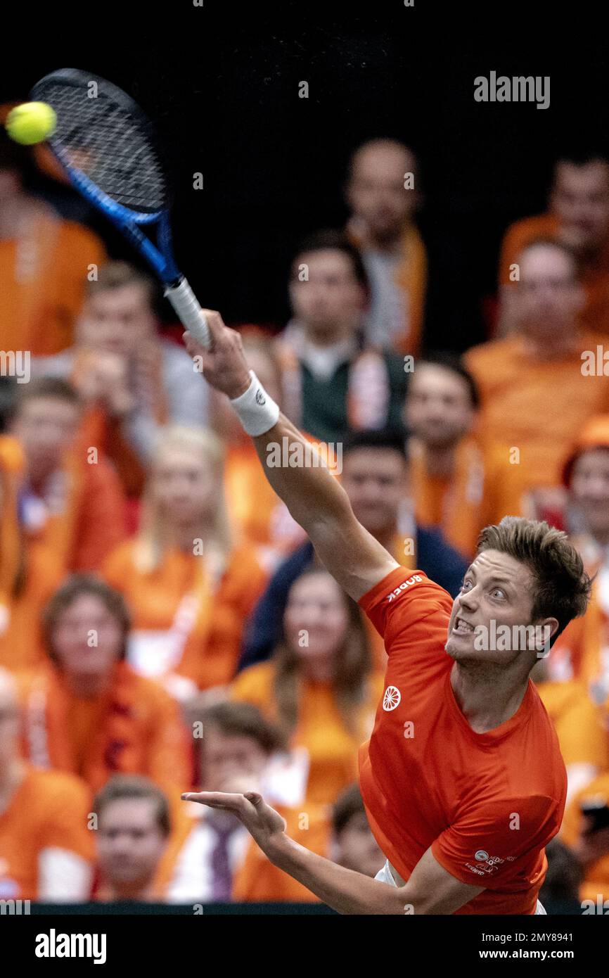 GRONINGEN - Tim van Rijthoven (Netherlands) in action against Alex ...