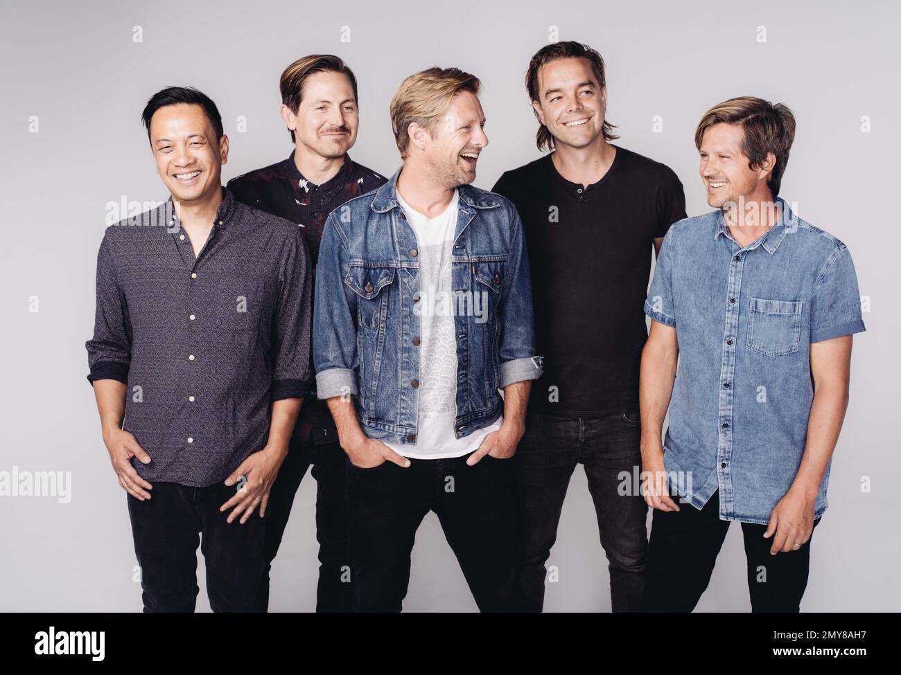 In this June 30, 2016 photo, Jerome Fontamillas, from left, Chad Butler ...