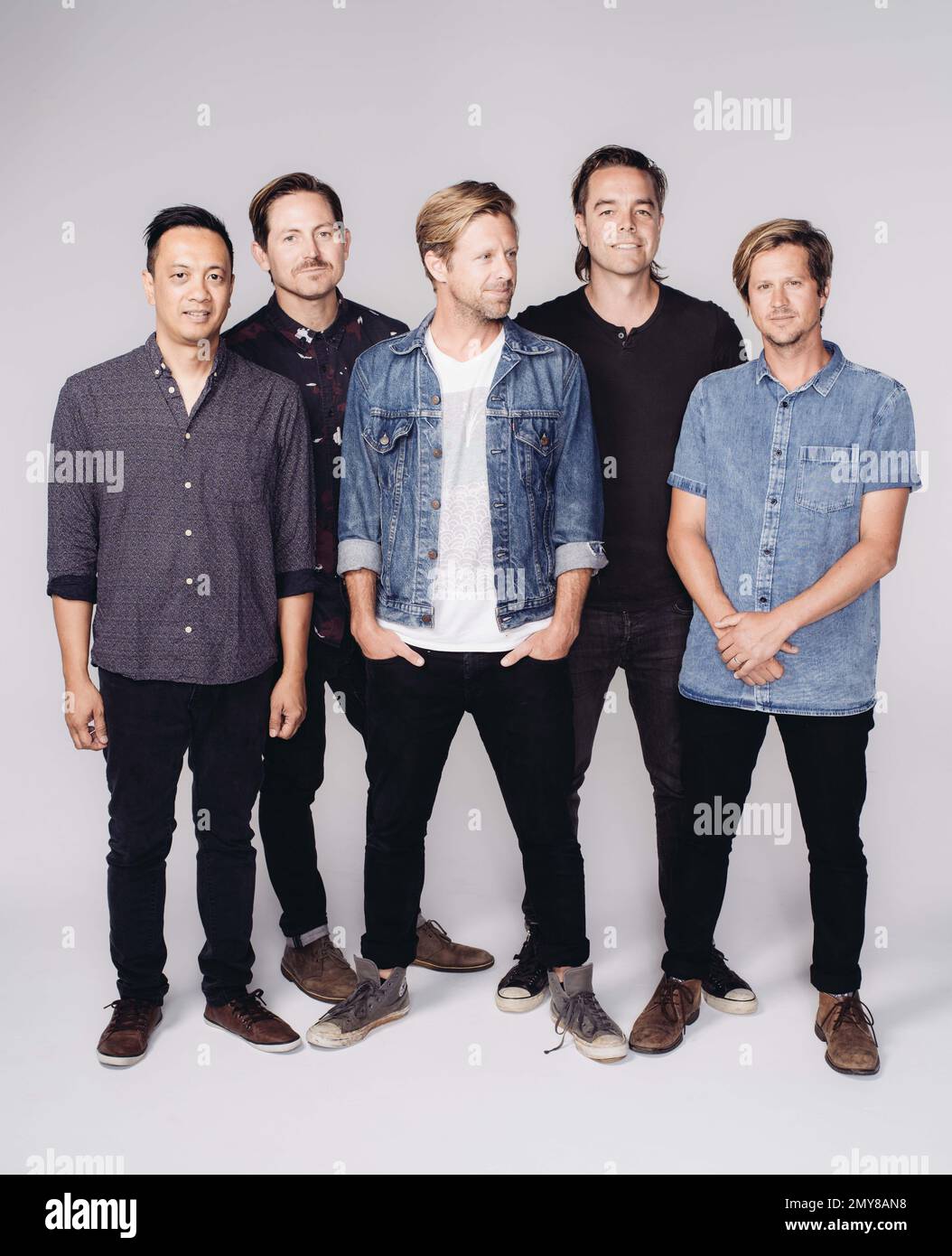 In this June 30, 2016 photo, Jerome Fontamillas, from left, Chad Butler ...