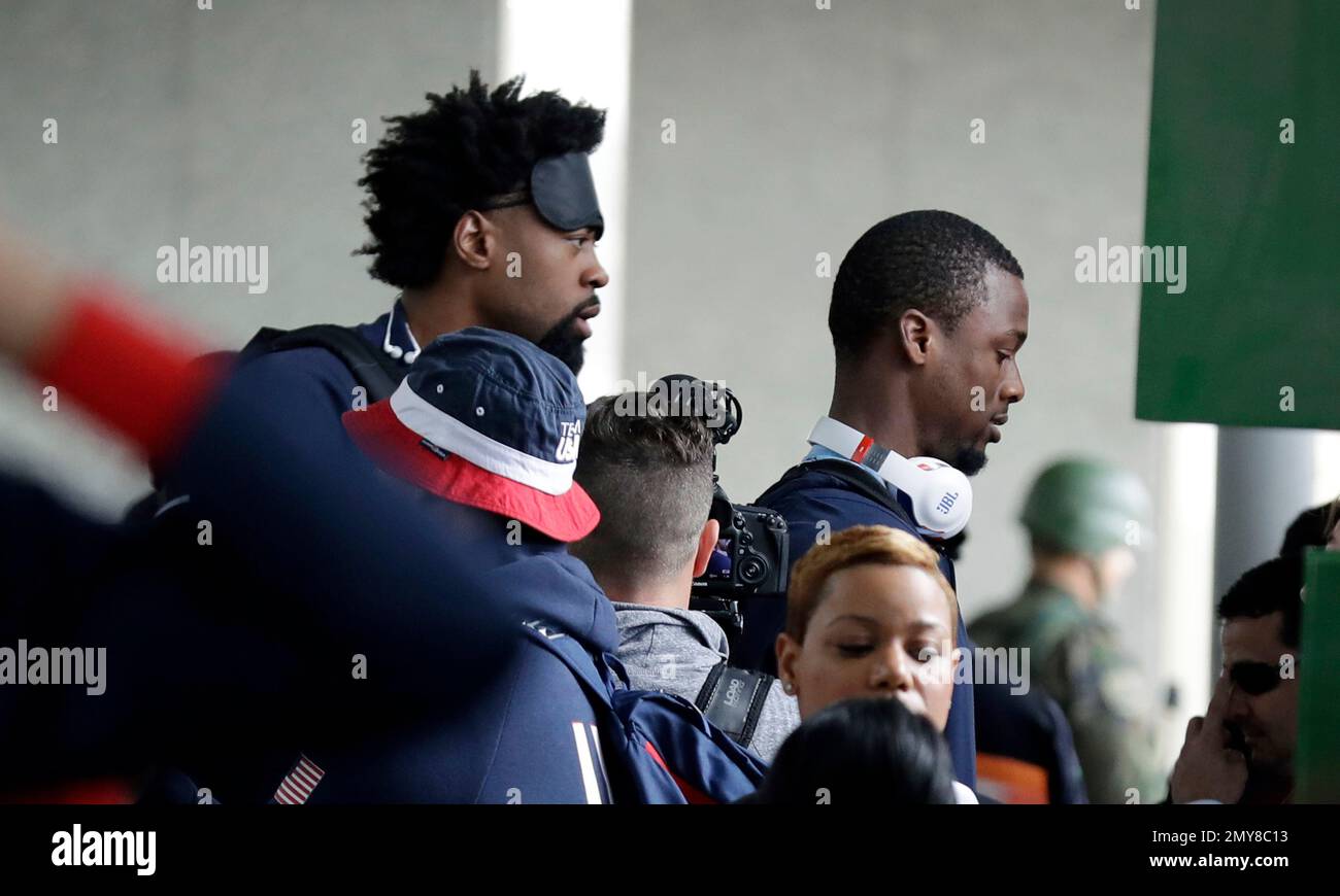 Unites States basketball players DeAndre Jordan, left, and Harrison ...