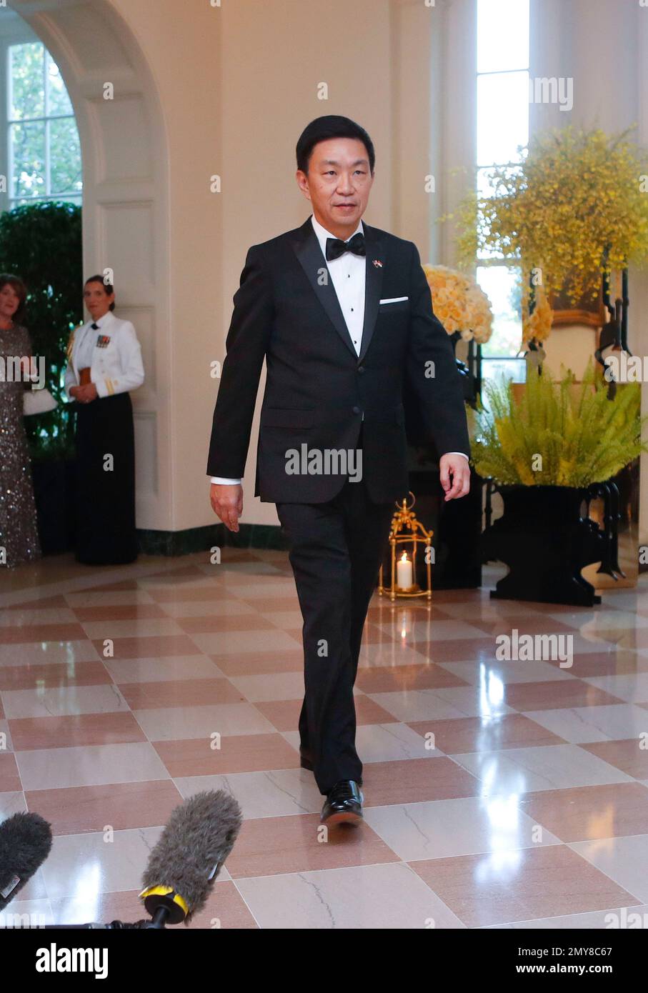 Oh Chin Hua, Chief Executive Officer, Keppel Corporation arrives for a State Dinner for Prime ...