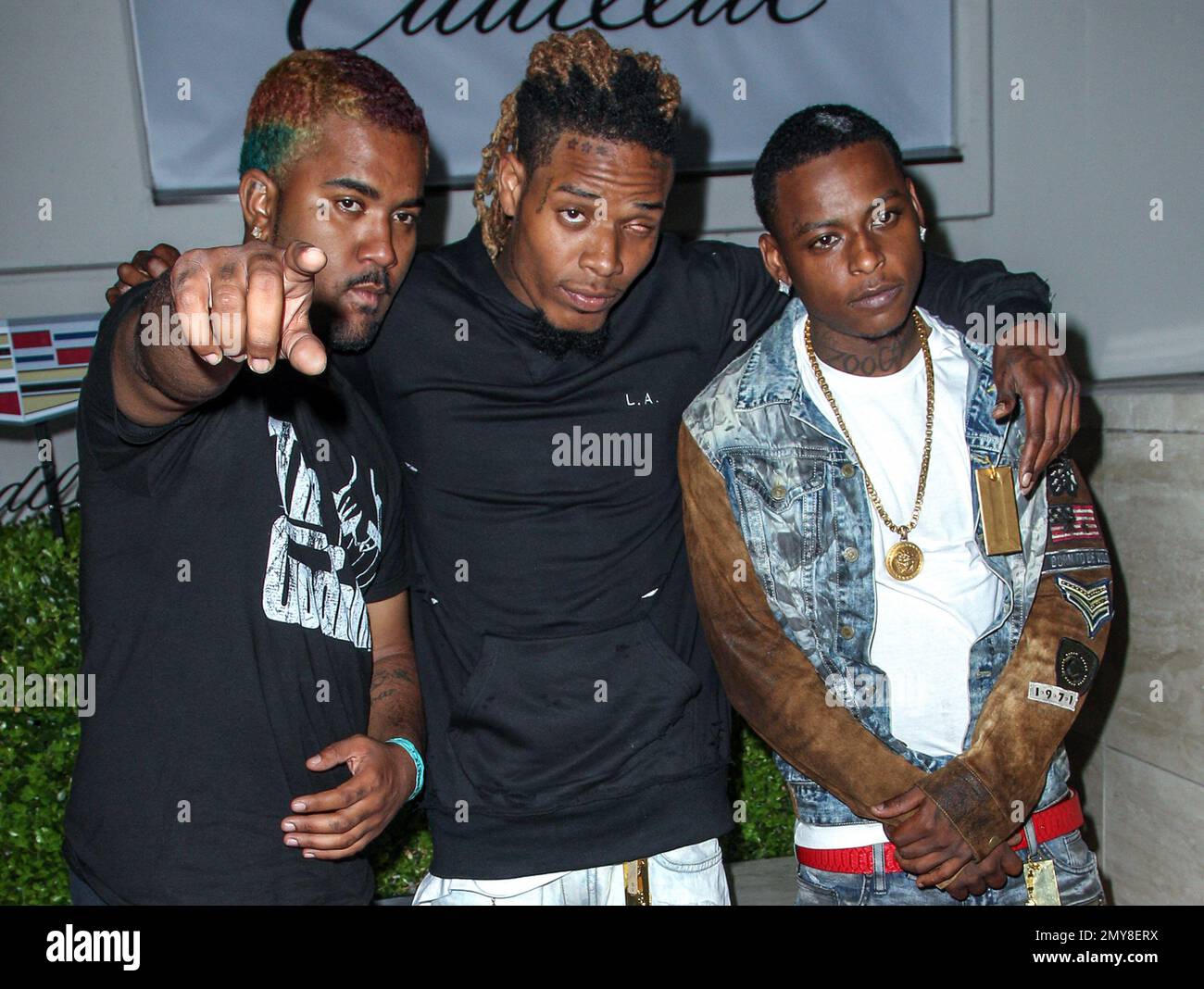 FILE - In this July 14, 2015 file photo, The Remy Boyz, from left, P ...