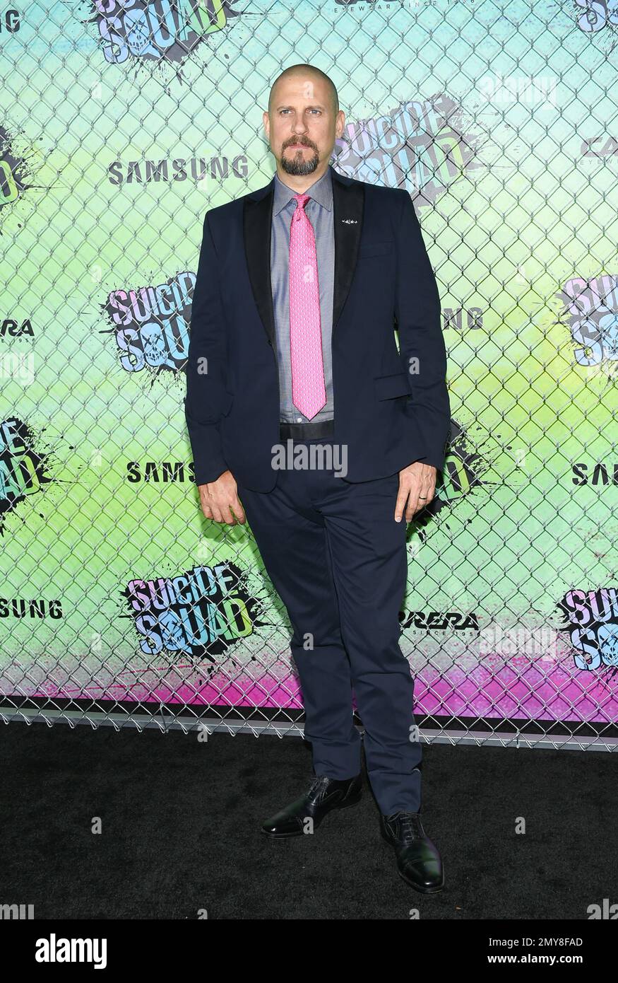 Writer-director David Ayer attends the world premiere of "Suicide Squad ...