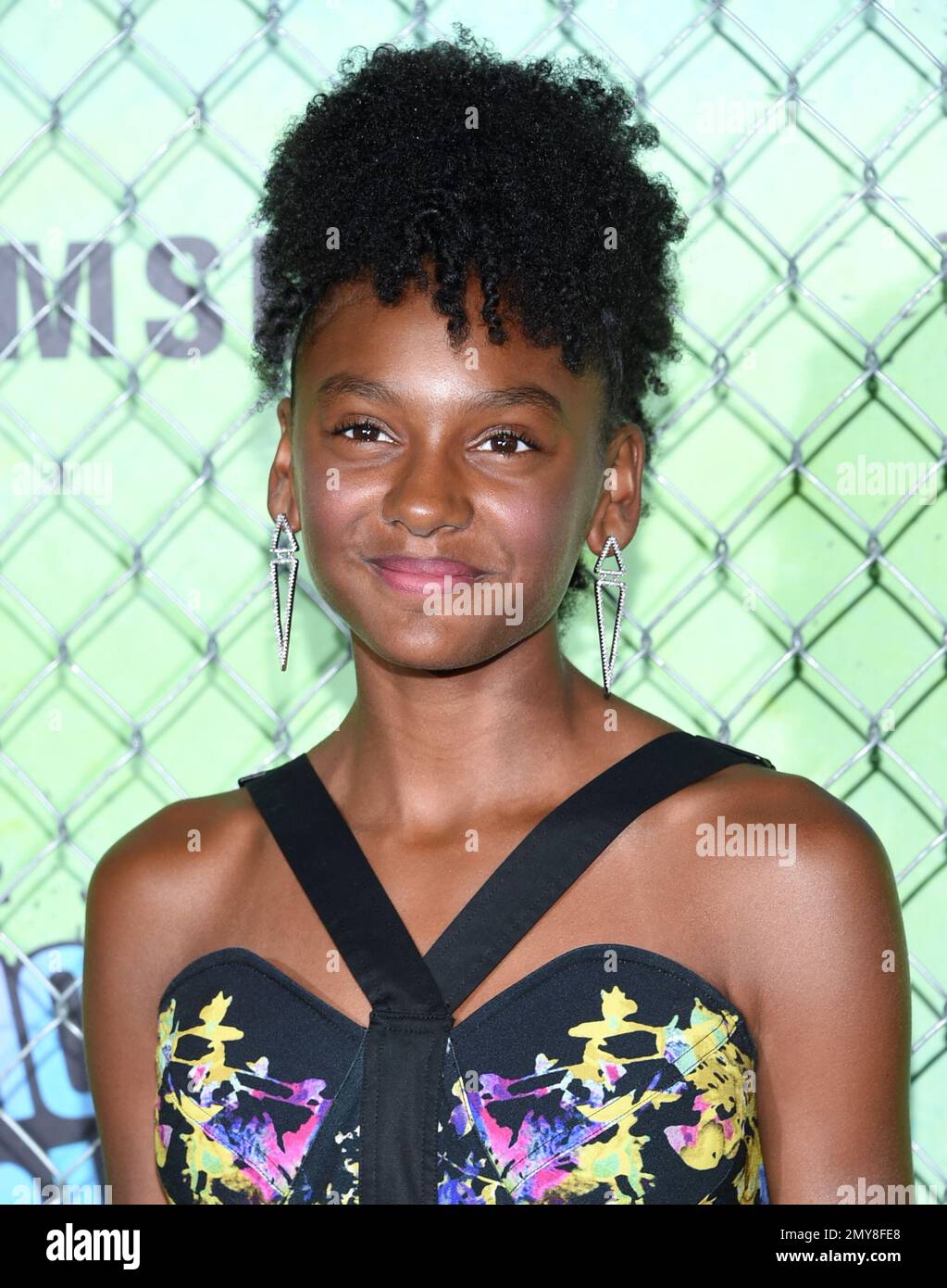Actress Shailyn Pierre-Dixon attends the world premiere of "Suicide ...