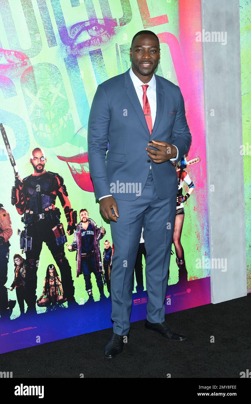 Actor Adewale Akinnuoye-Agbaje attends the world premiere of "Suicide ...