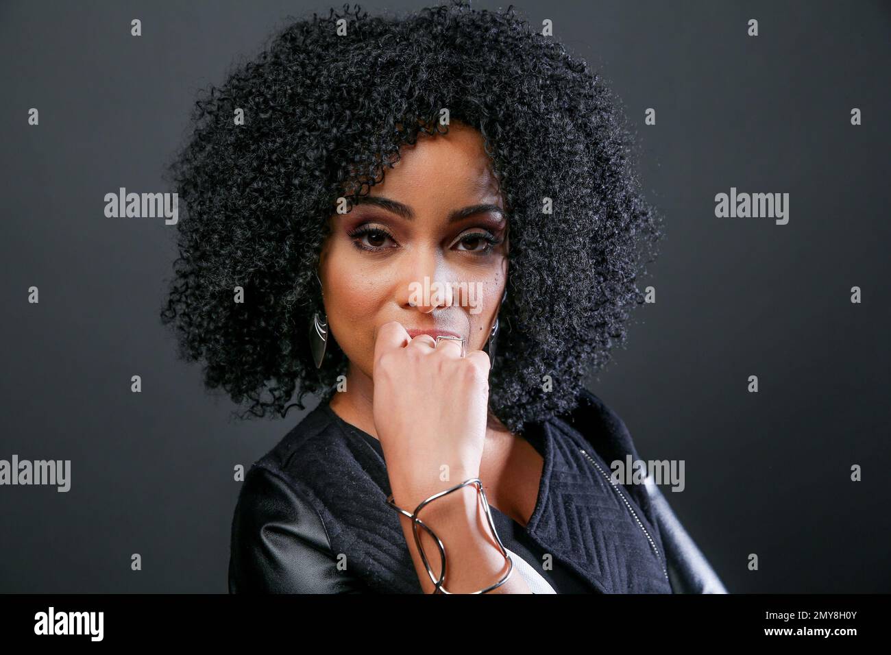 Raney Branch, a cast member in the the TV One series "Ringside," poses ...