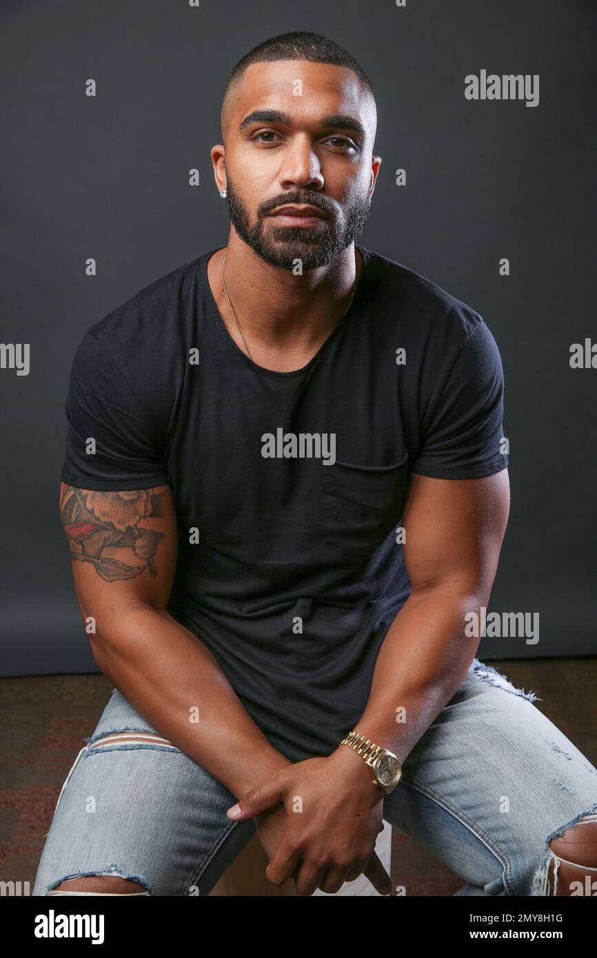 Tyler Lepley, a cast member in the the TV One series "Ringside," poses ...