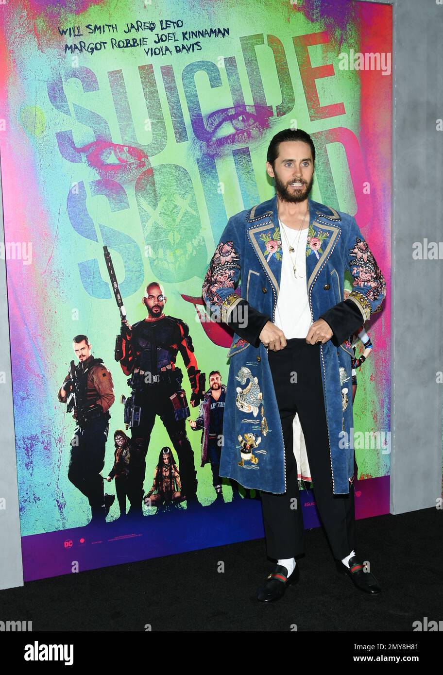 Actor Jared Leto attends the world premiere of "Suicide Squad" at the ...