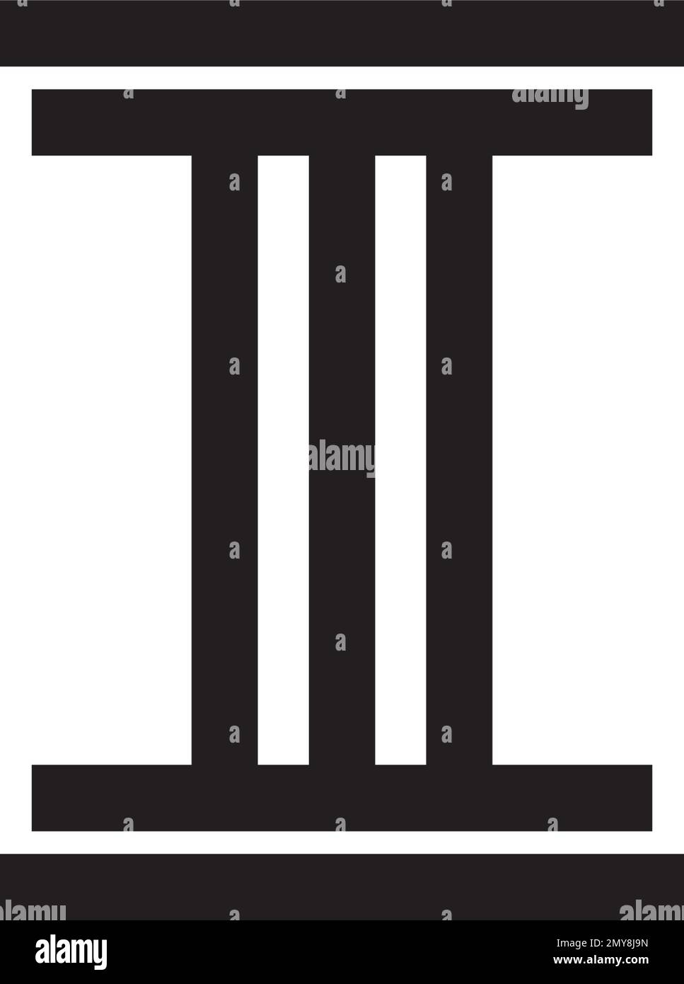 column Logo vector Template design illustration icon Stock Vector Image ...