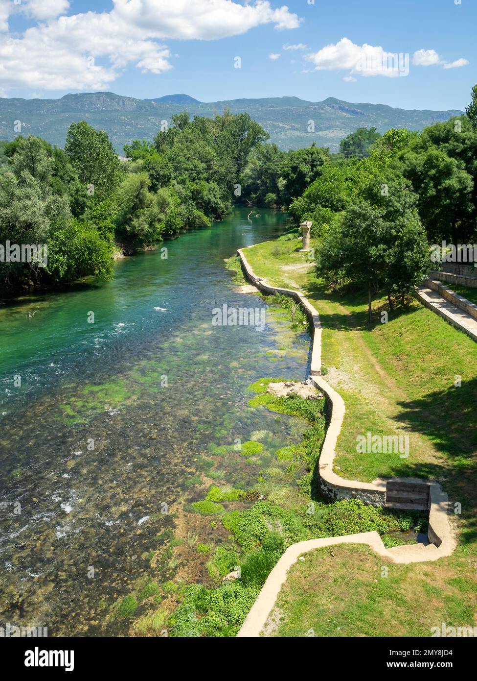 The Zeta River pasing by Danilovgrad Stock Photo - Alamy
