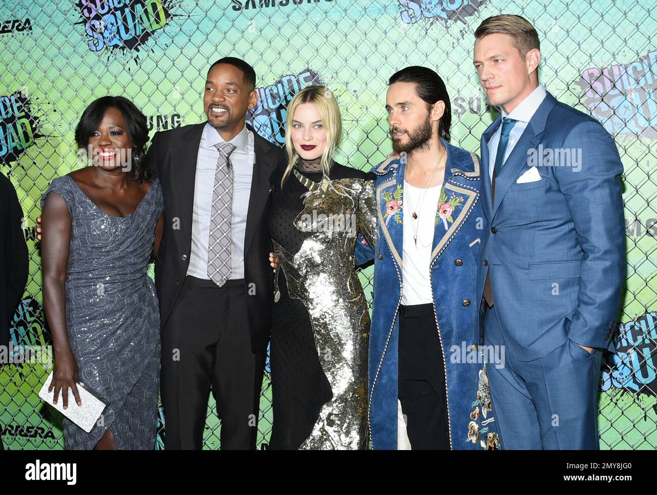 Viola Davis, from left, Will Smith, Margot Robbie, Jared Leto and Joel ...