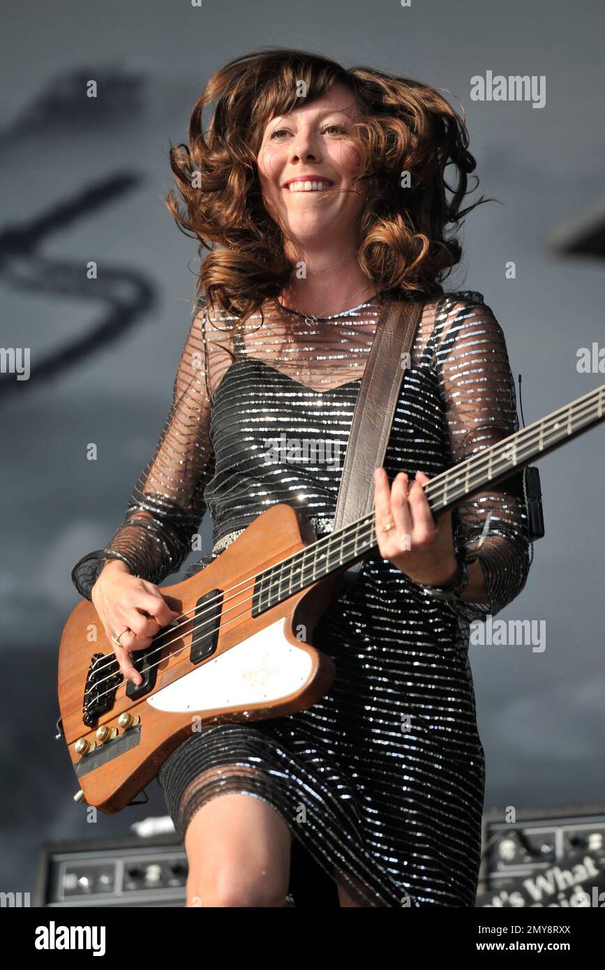Nikki Monninger of Silversun Pickups performs on day 4 at Lollapalooza ...